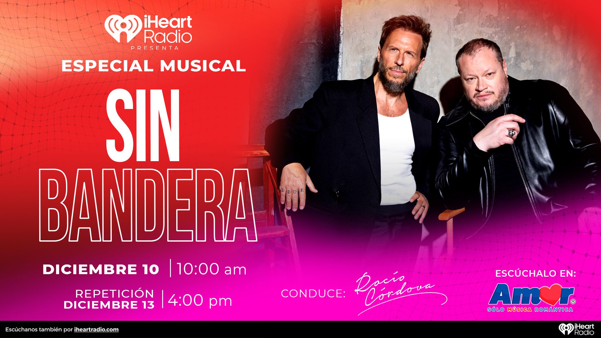 Especial Musical con Sin Bandera en Amor FM | Amor | Sólo Música Romántica